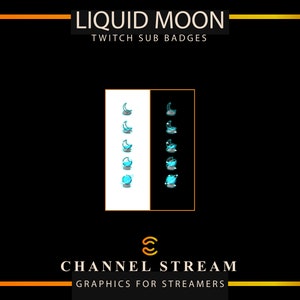 Liquid Moon Bottle Sub Badges, Moon Sub Badges, Liquid Bottle Sub ...