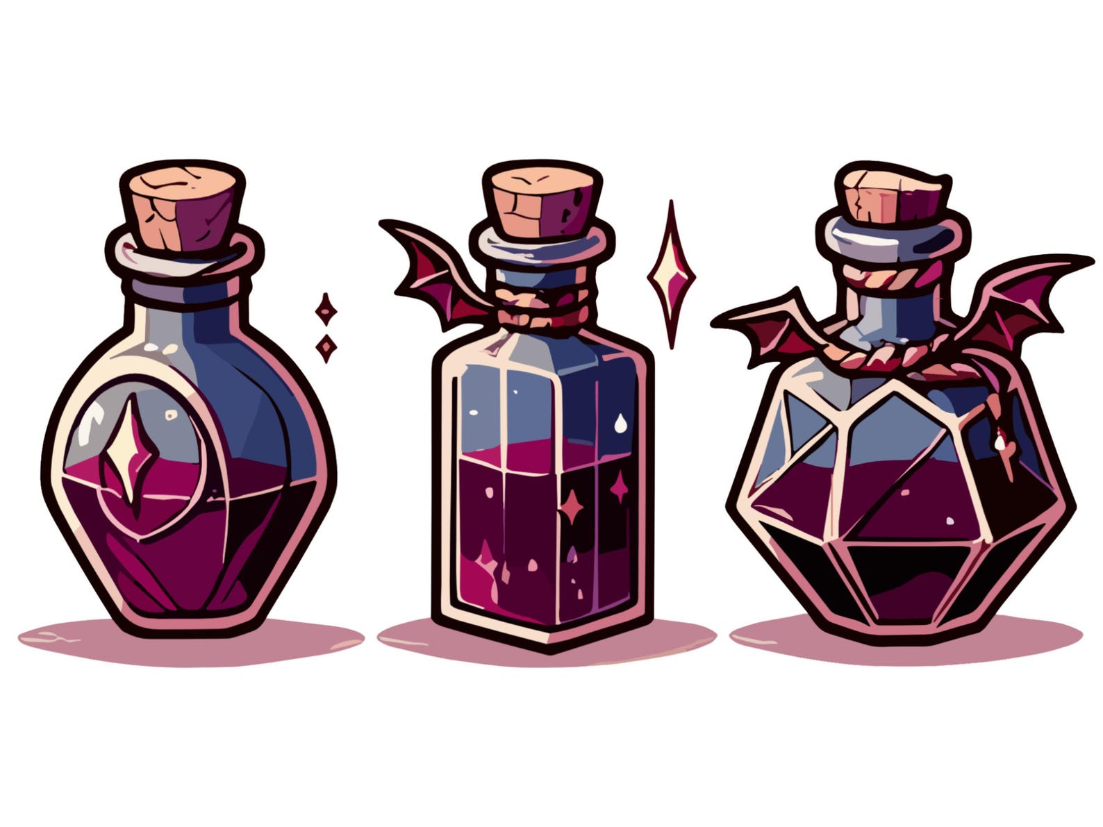 Vampire Blood Badges Twitch Discord Kick Sub Bit Badges Gothic Emotes ...