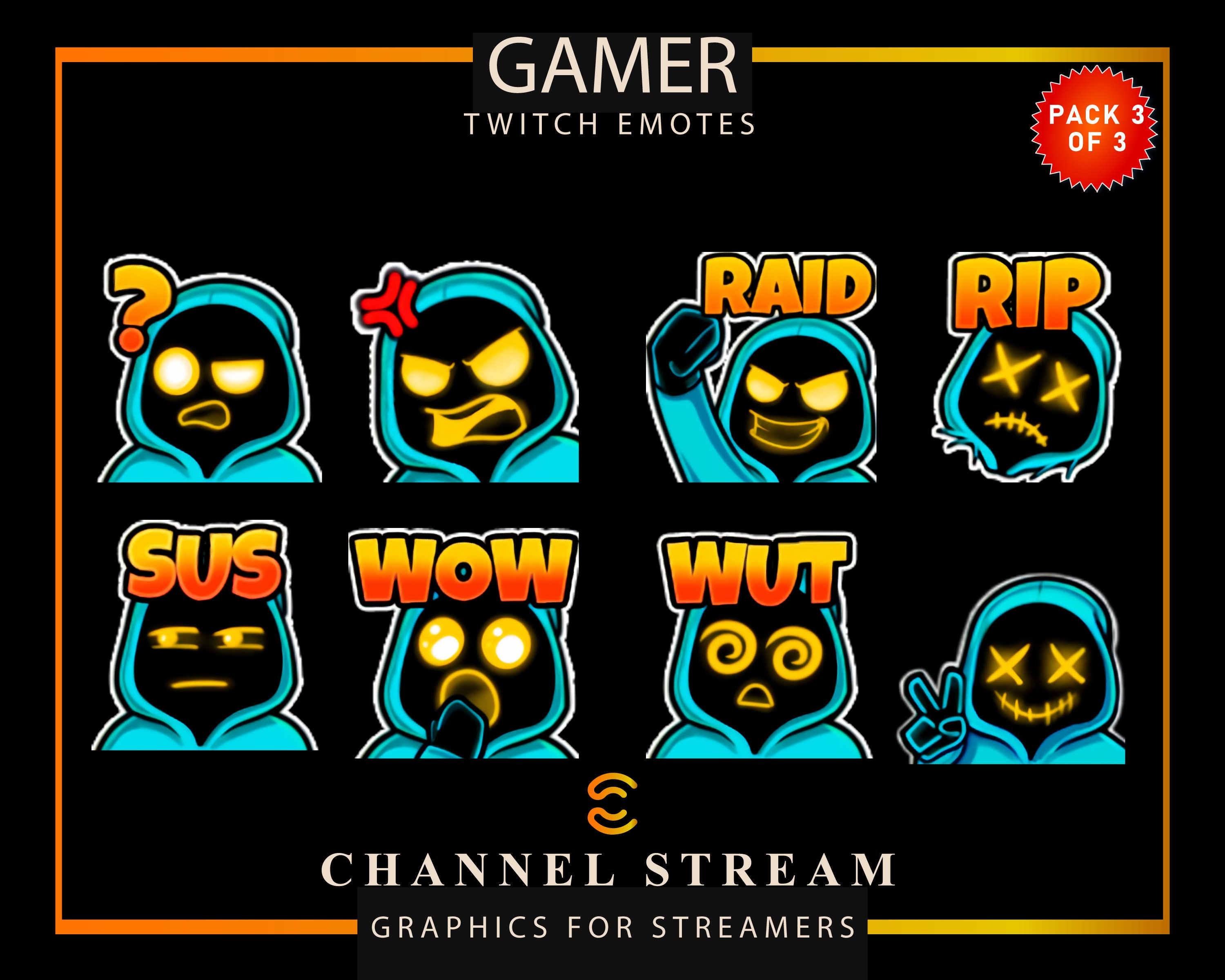 Twitch Neon Mask Emotes, Sub Emotes, Discord Emotes, Twitch Emotes ...