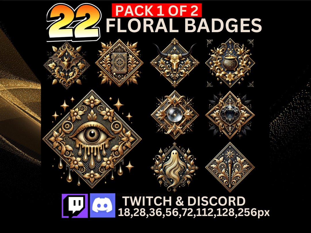 Witchy Occult Mystic Halloween Collection Twitch Discord Kick Sub Bit ...