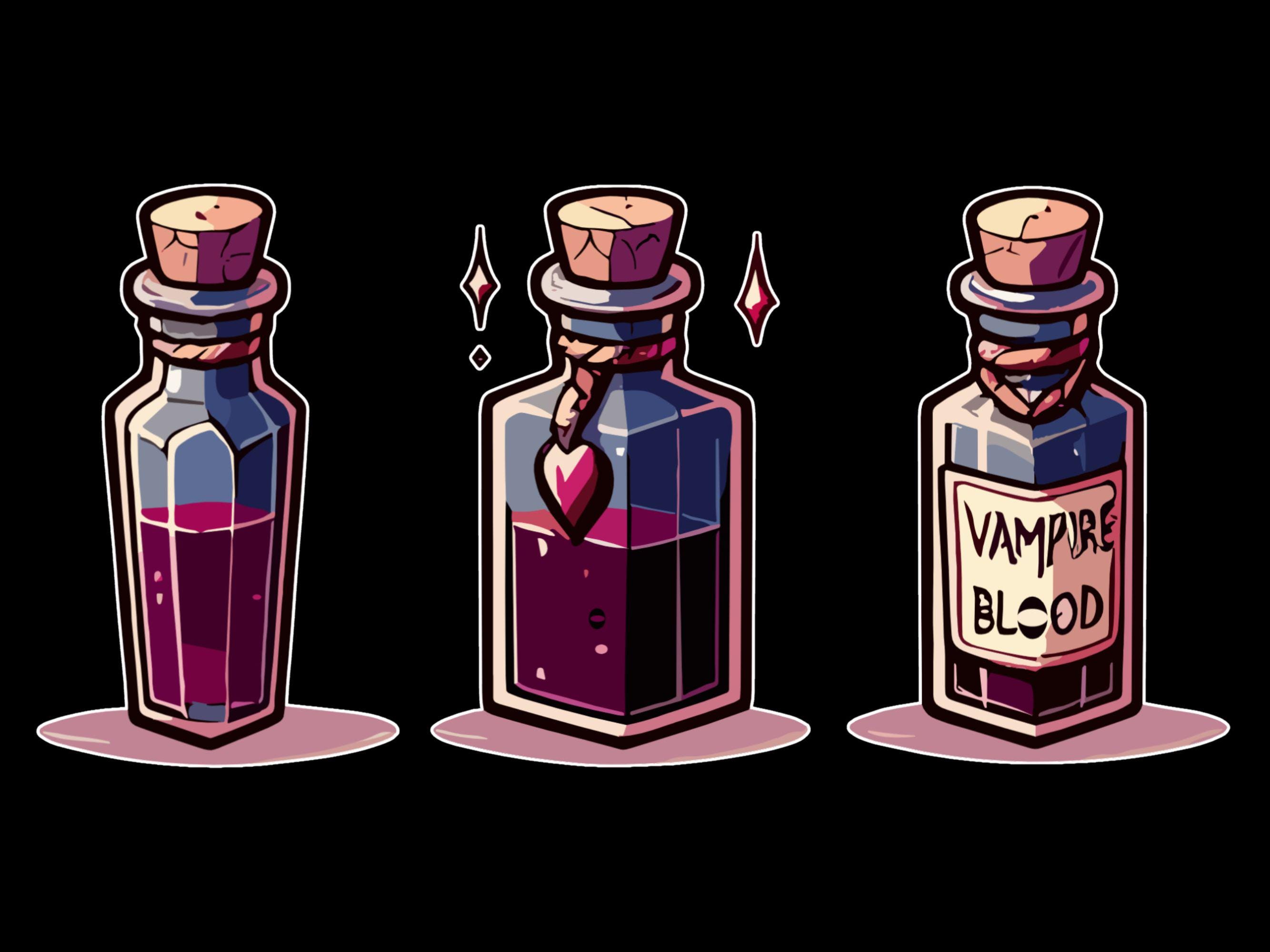 Vampire Blood Badges Twitch Discord Kick Sub Bit Badges Gothic Emotes ...