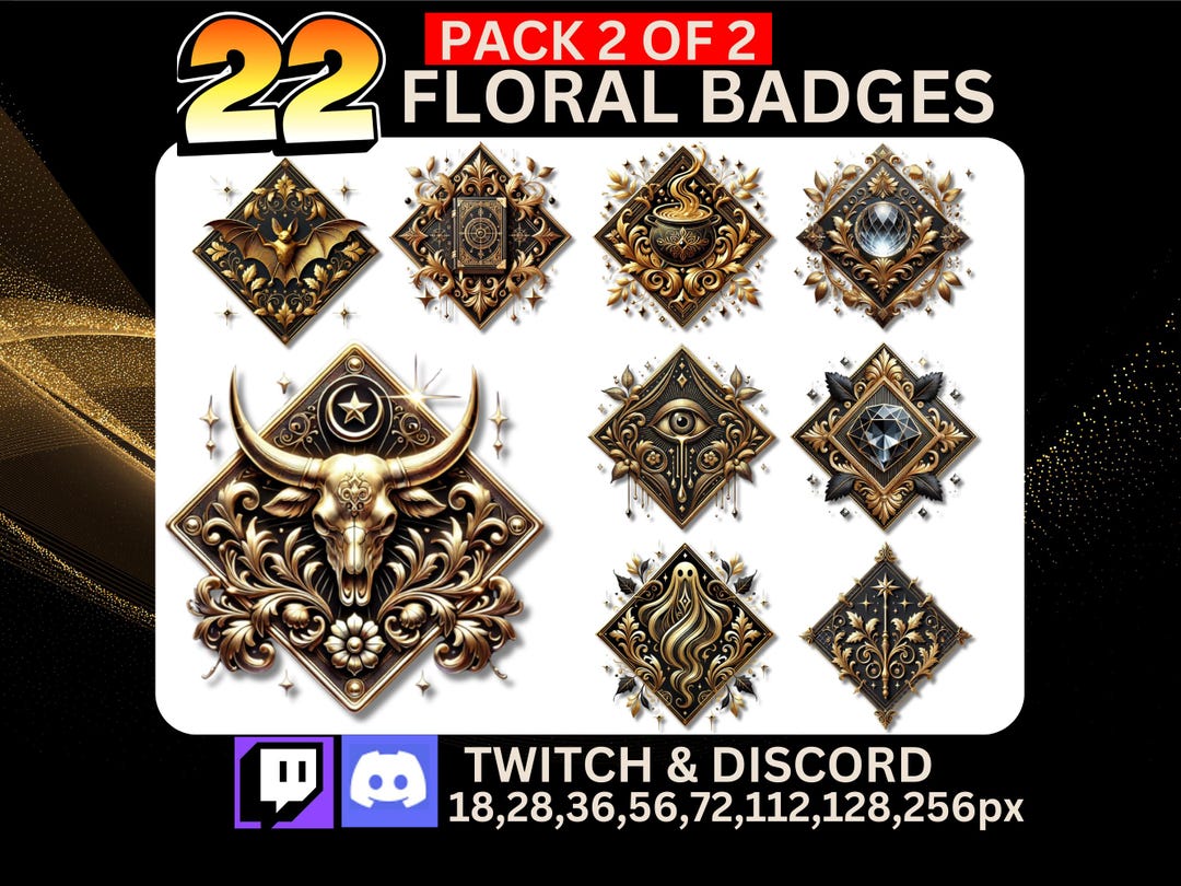 Witchy Occult Mystic Halloween Collection Twitch Discord Kick Sub Bit ...