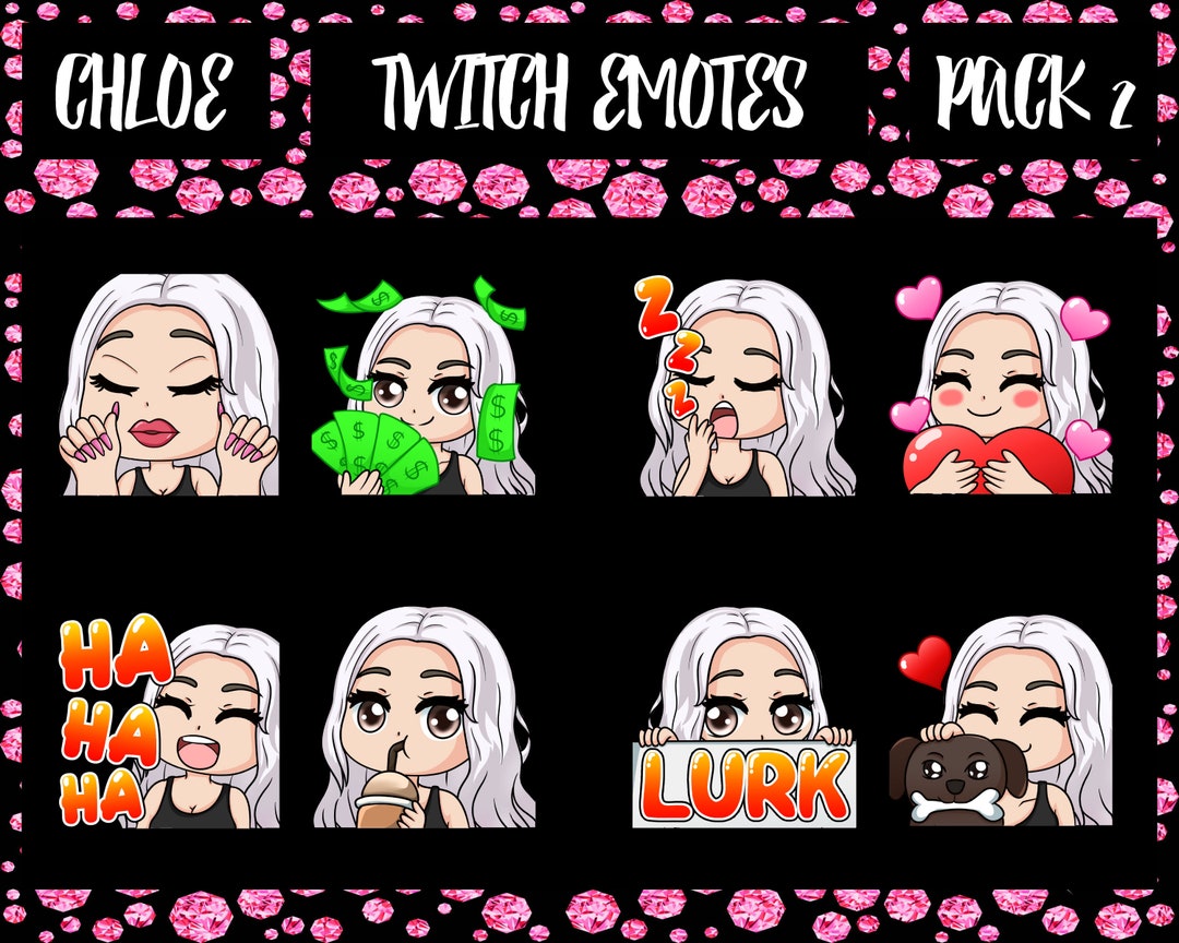 Twitch Female Emotes, Chloe-blonde Hair Hazel Eyes Pale Skin, Twitch ...