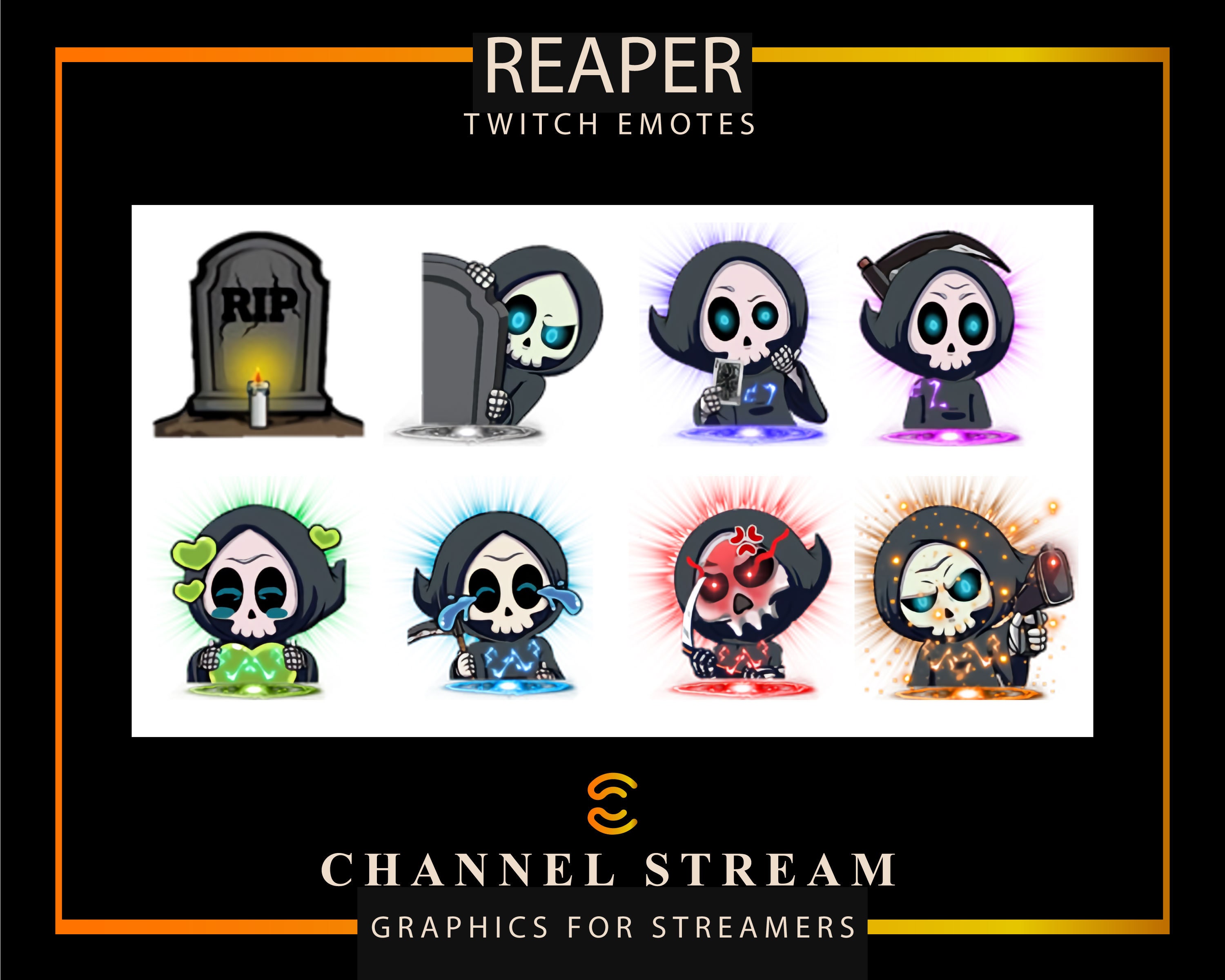 Twitch Grim Reaper Emotes, Sub Emotes, Discord Emotes, Twitch Emotes ...