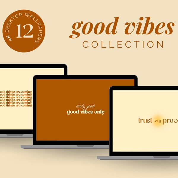 Good Vibes Desktop Wallpaper - Etsy