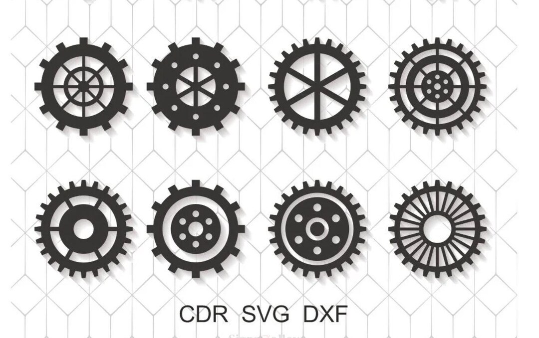 Cog Wheels SVG Bundle: 12 Gears Vector Graphics (digital Download) - Etsy