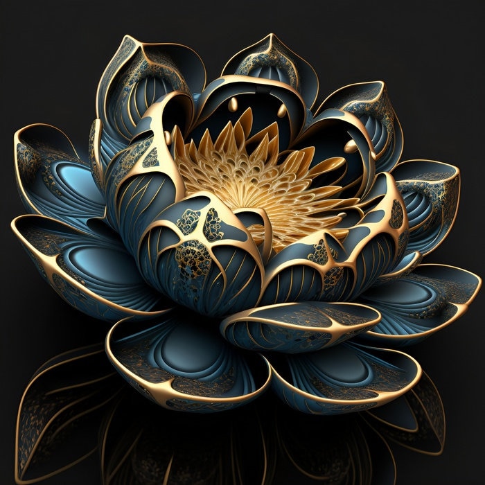 Lotus Flower Art File | Digital Art | Wall Art | Square | High Quality ...