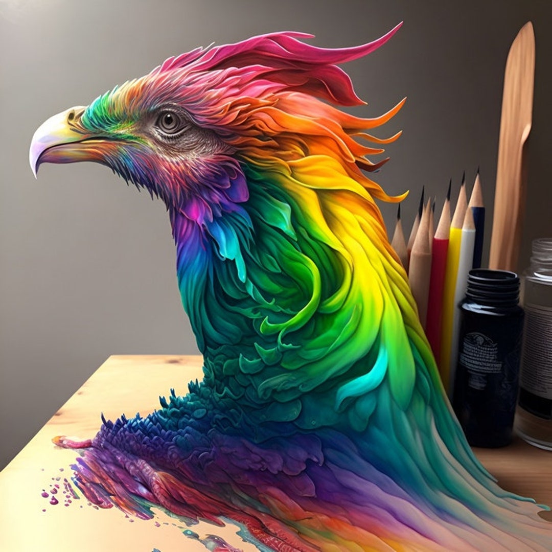 Alive Drawing Art File Digital Art Wall Art Square High Quality Artwork ...