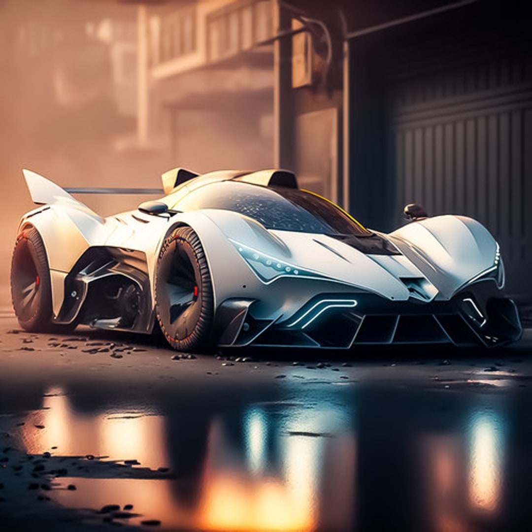 Futuristic Car Art File | Digital Art | Wall Art | Square | High ...