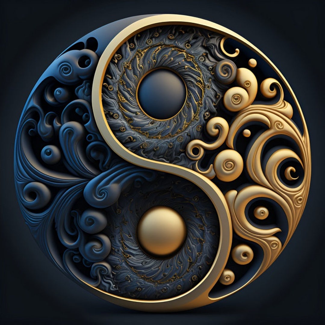 Yin & Yang Art File | Digital Art | Wall Art | Square | High Quality ...
