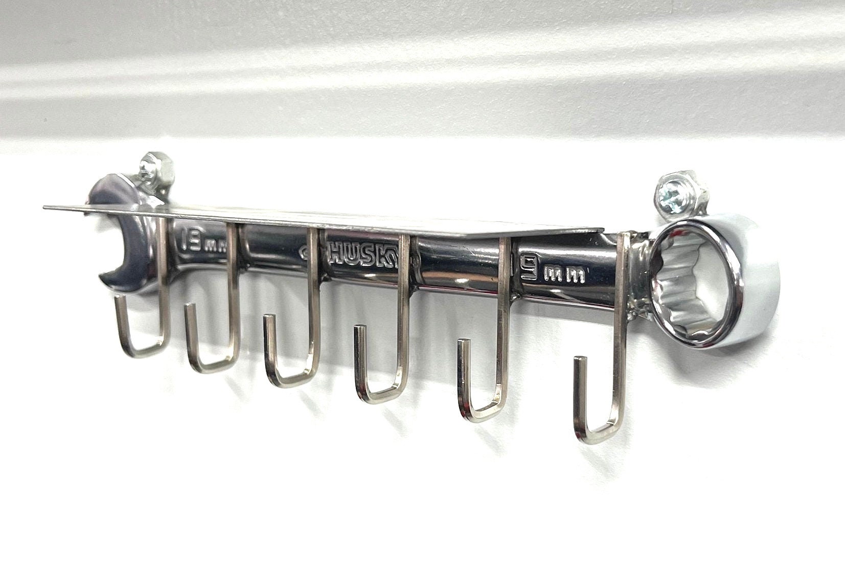 Wrench Garage Key Holder With Shelf: Allen Hex Key Organizer - Etsy