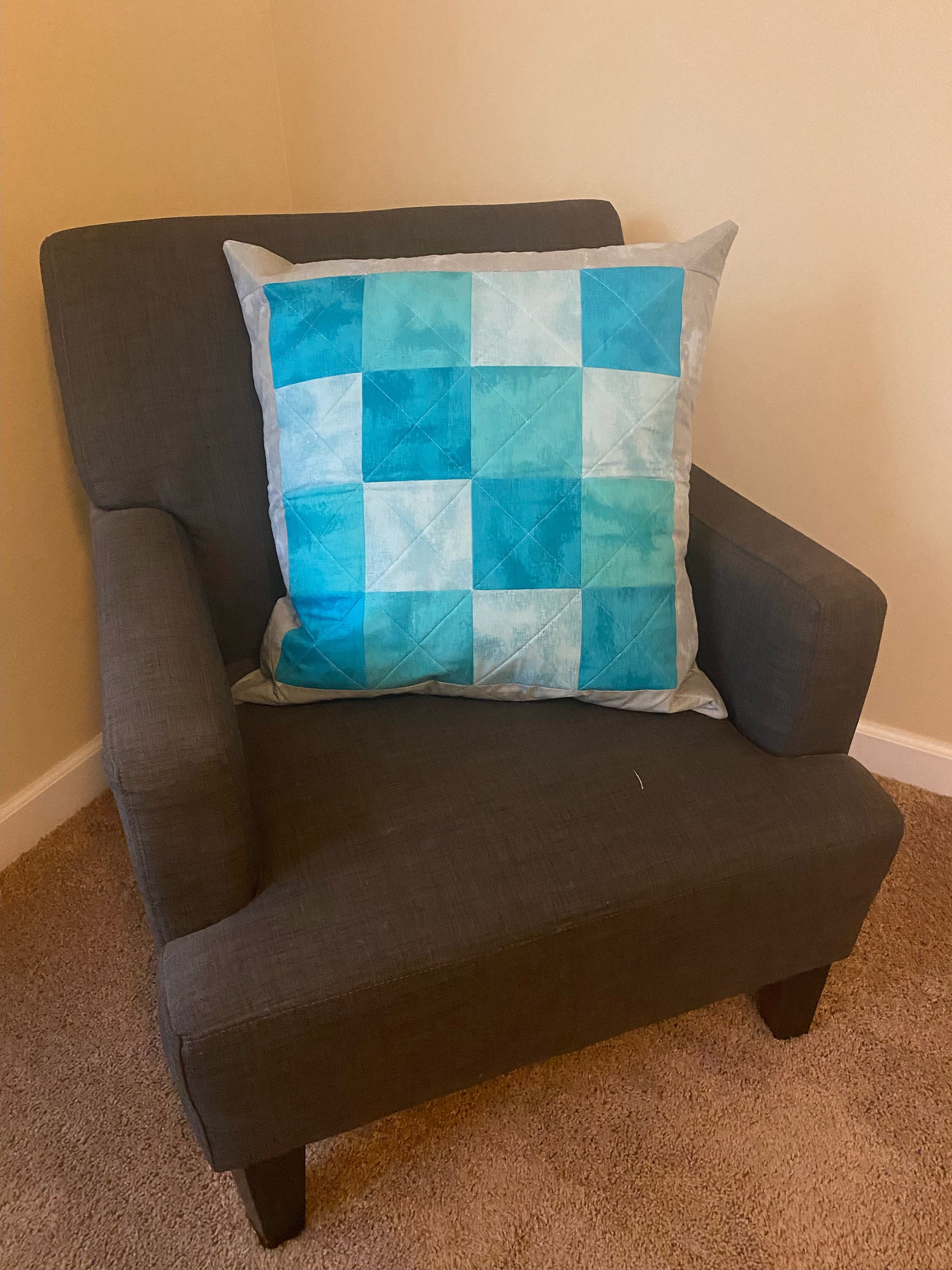 Patchwork Quilted Pillow Pattern - PDF - Etsy