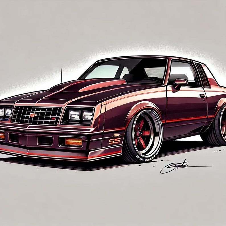 1986 Chevrolet Monte Carlo SS - Etsy