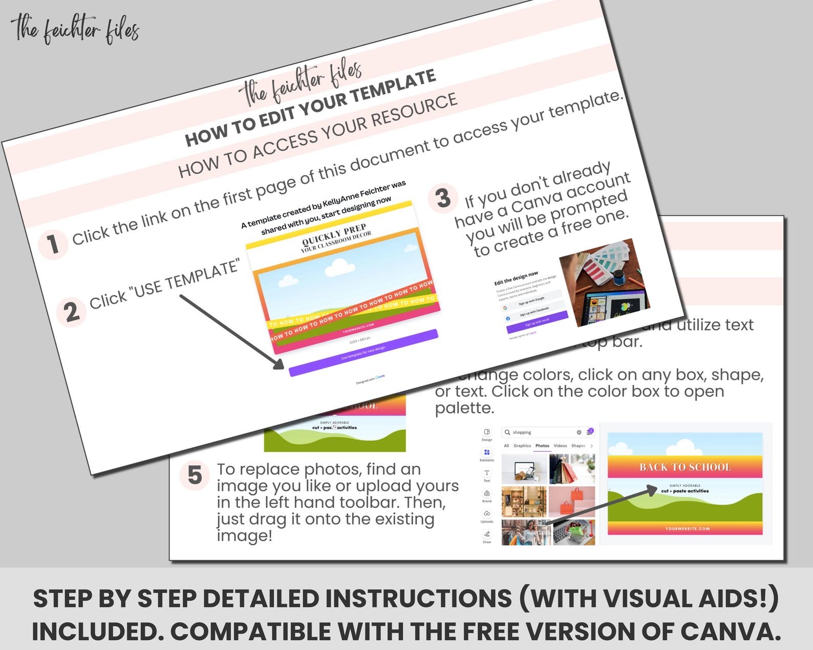 Pinterest Pin Canva Templates | Gradient Theme for Teacher Authors ...