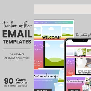 Email Marketing Canva Template | Teacher Author | Teacher Seller ...