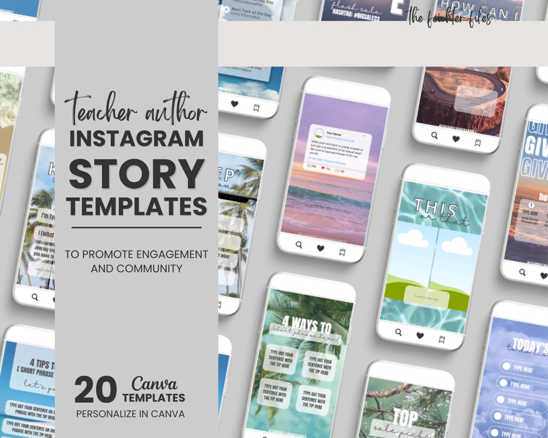 Social Media Story Canva Template | Teacher Author | Teacher Seller ...