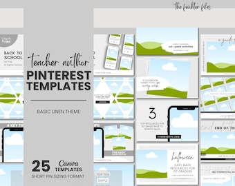 Pinterest Pin Canva Template TPT | Teacher Author | Teacher Seller ...
