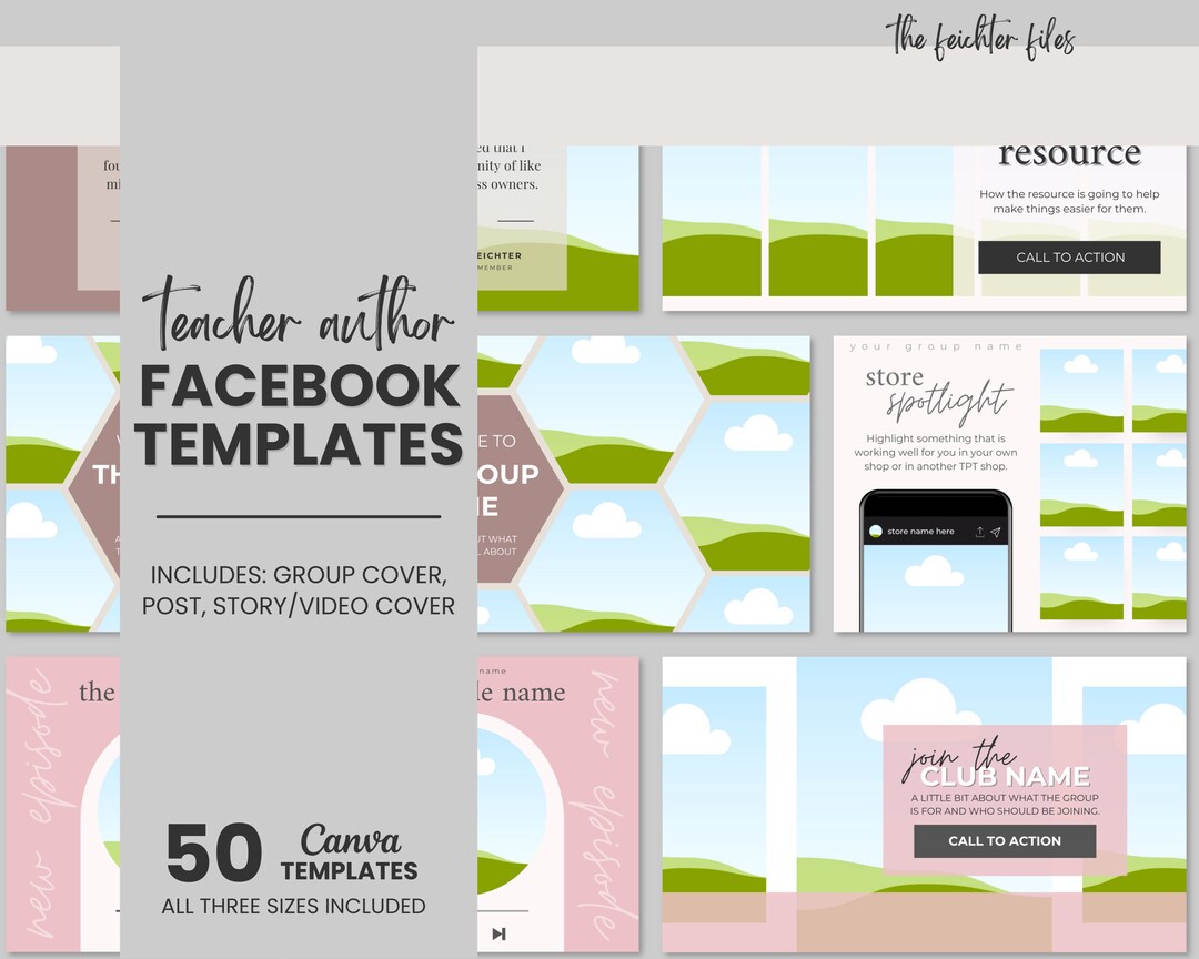 Teacher Author Facebook Group Templates | Facebook Post | Teacher ...