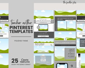 Pinterest Pin Canva Template TPT | Teacher Author | Teacher Seller ...