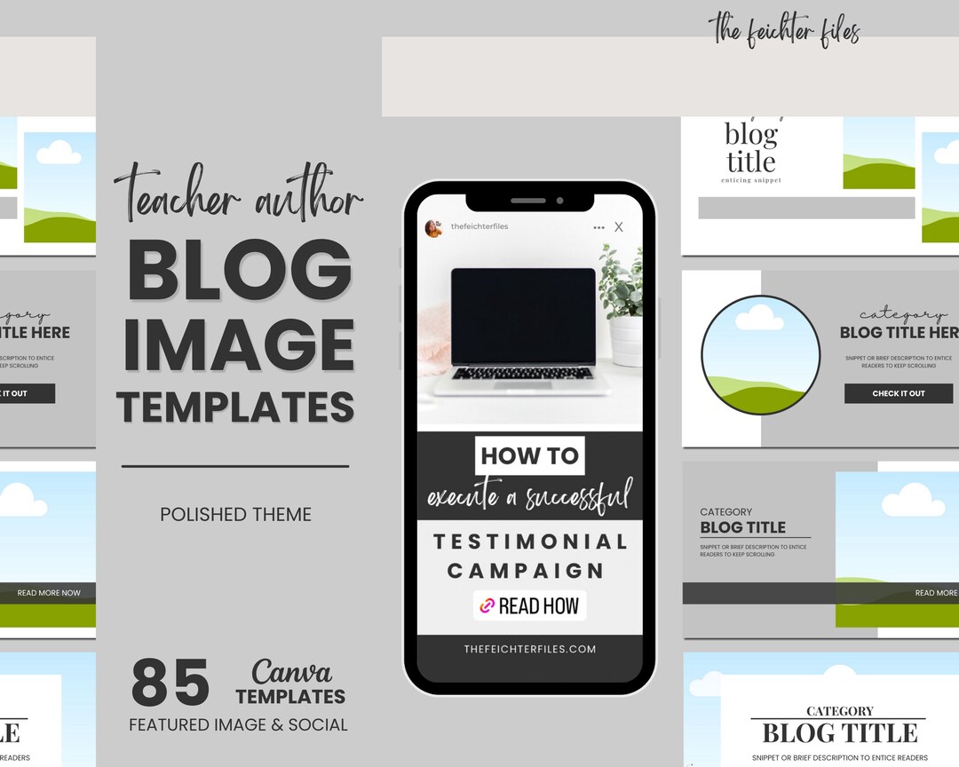 Blog Image Canva Template TPT | Teacher Author | Teacher Seller ...