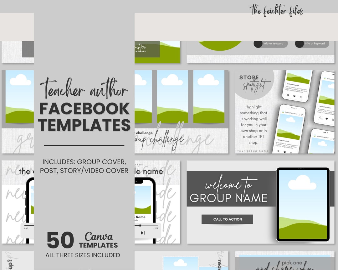 Teacher Author Facebook Group Templates | Facebook Post | Teacher ...