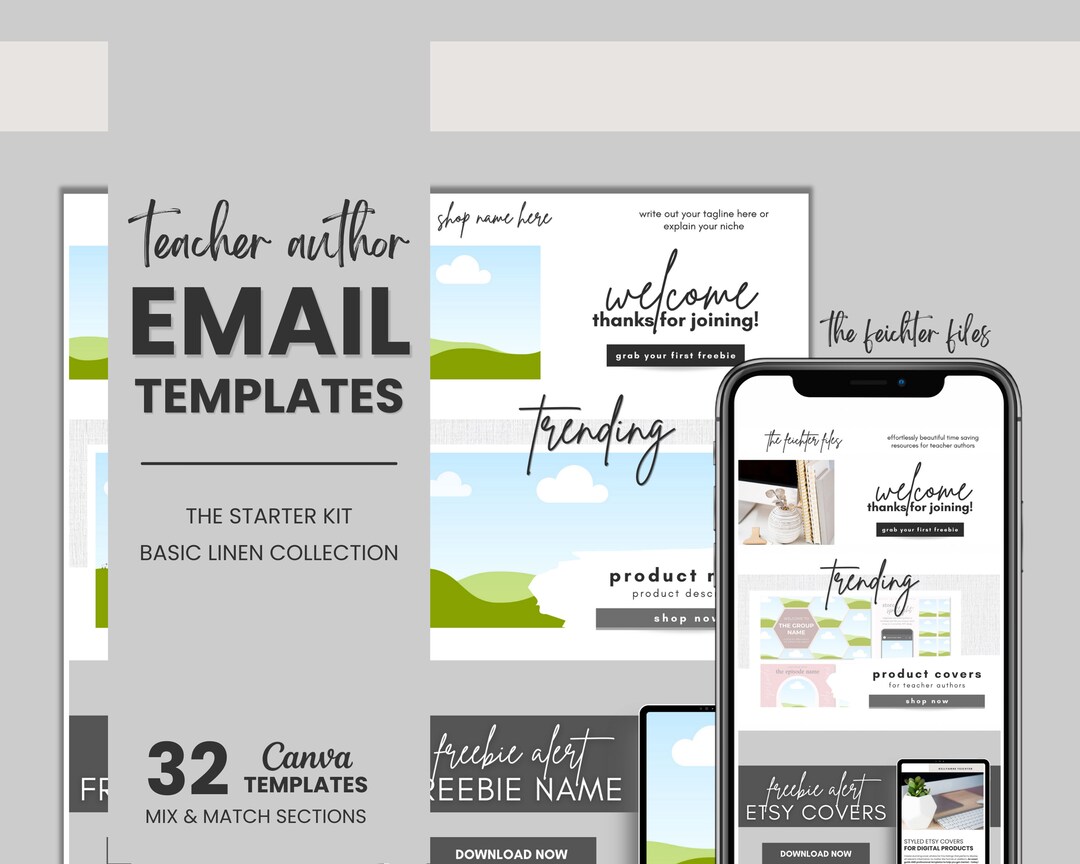 Email Marketing Canva Template Starter Kit | Teacher Author | Teacher ...
