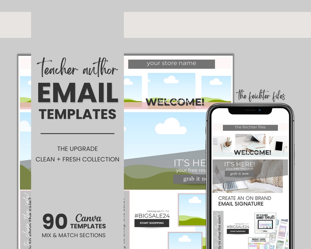 Email Marketing Canva Template | Teacher Author | Teacher Seller ...
