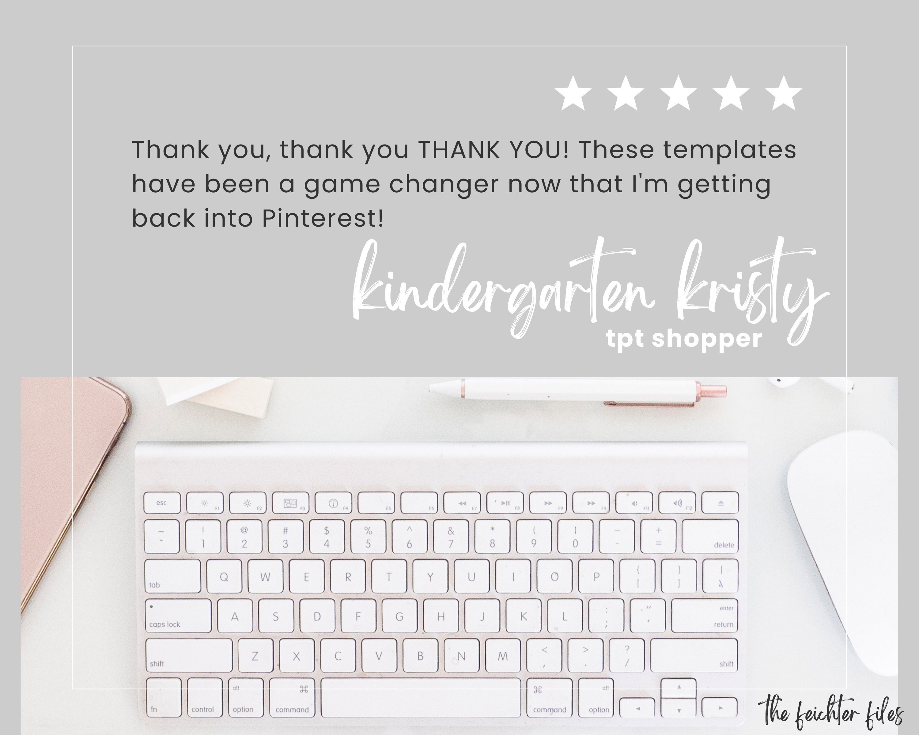 Pinterest Pin Canva Template TPT | Teacher Author | Teacher Seller ...