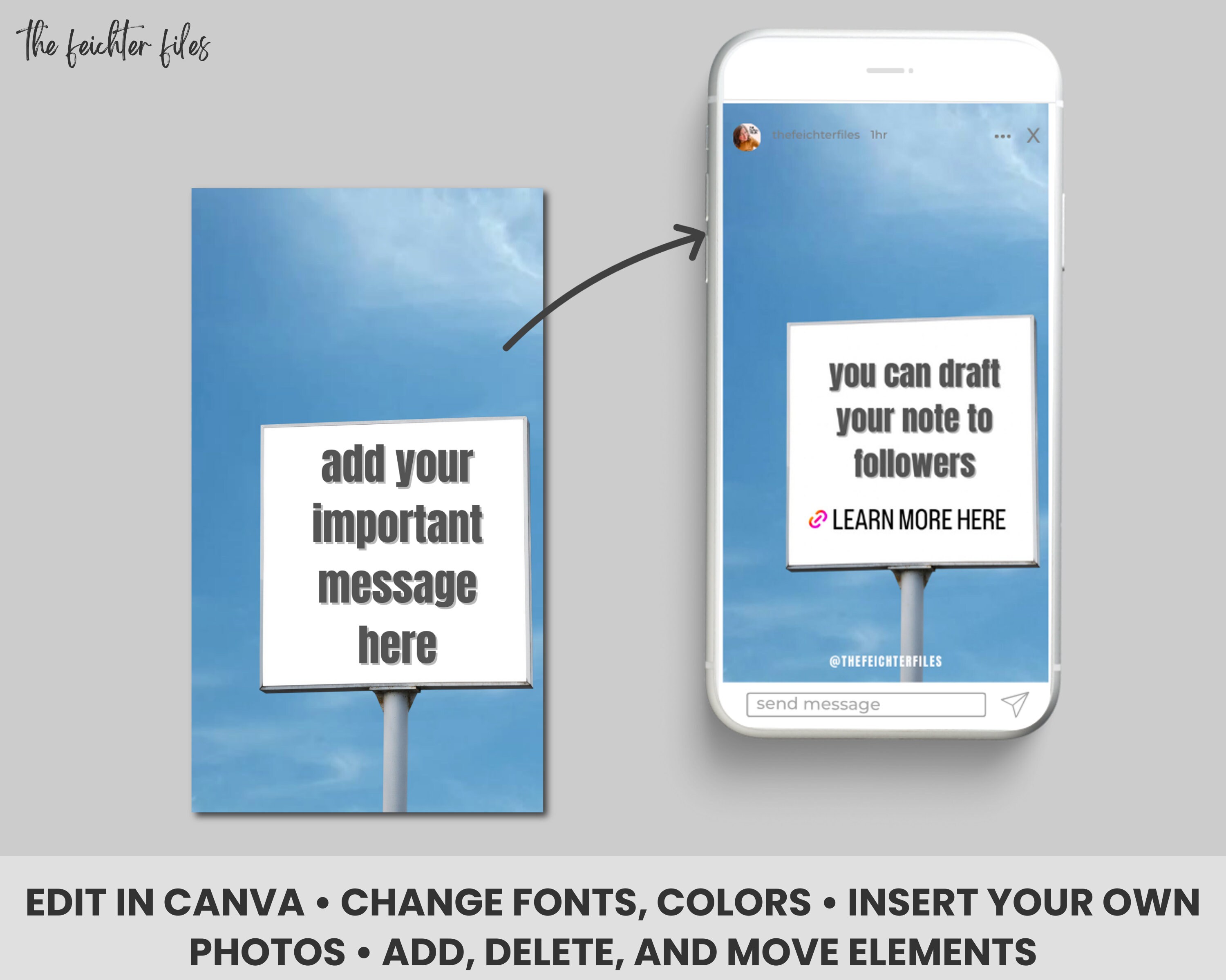 Social Media Story Canva Template Teacher Author Teacher Seller ...