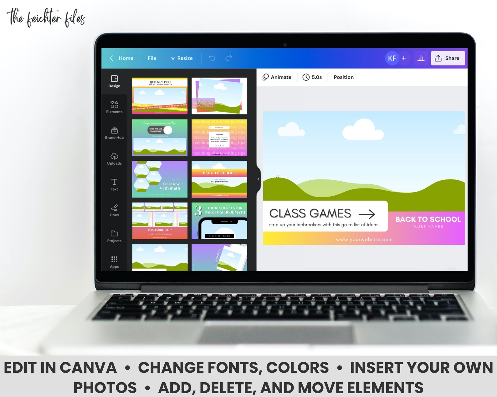 Pinterest Pin Canva Template TPT | Teacher Author | Teacher Seller ...