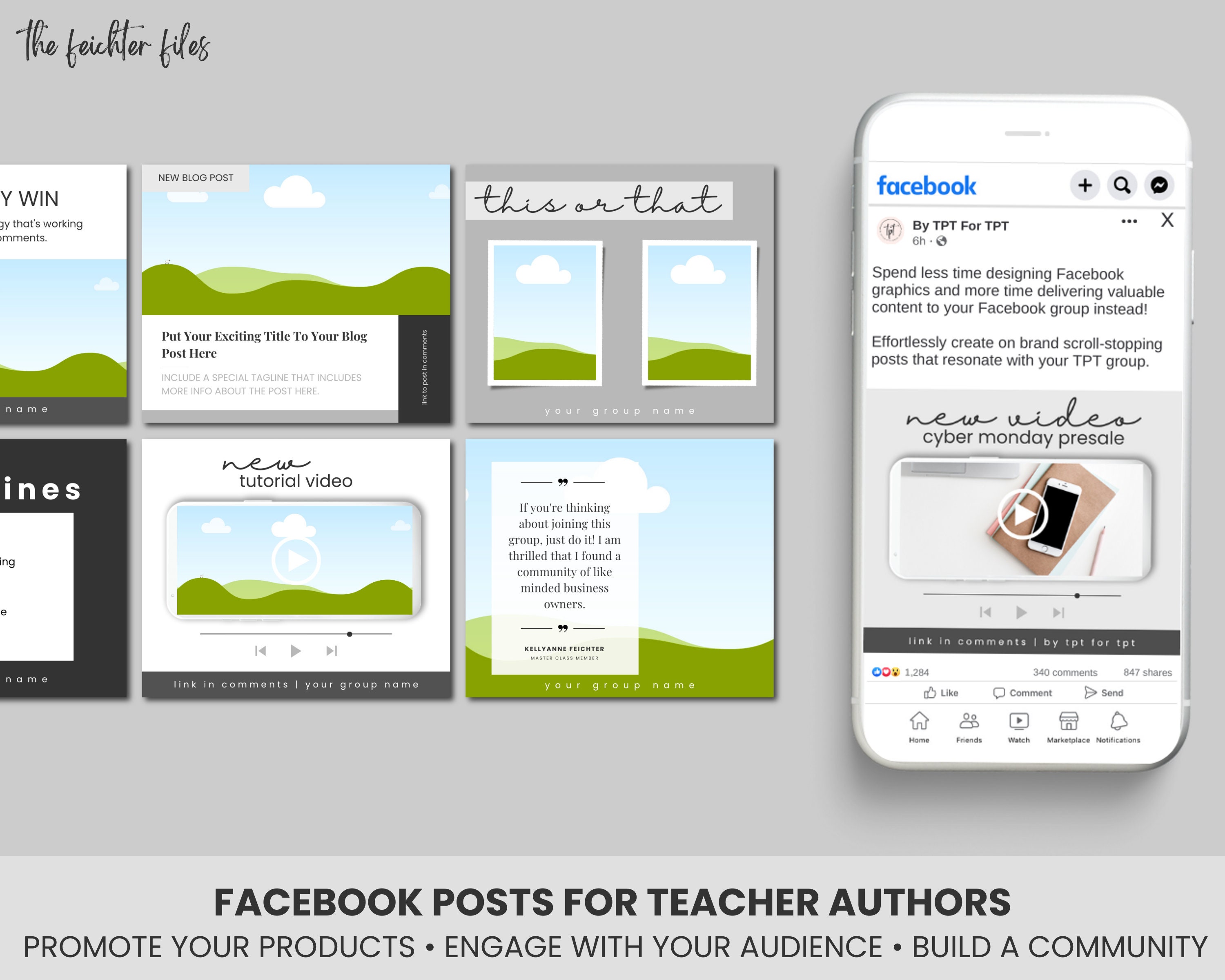 Teacher Author Facebook Group Templates Facebook Post Teacher Seller ...