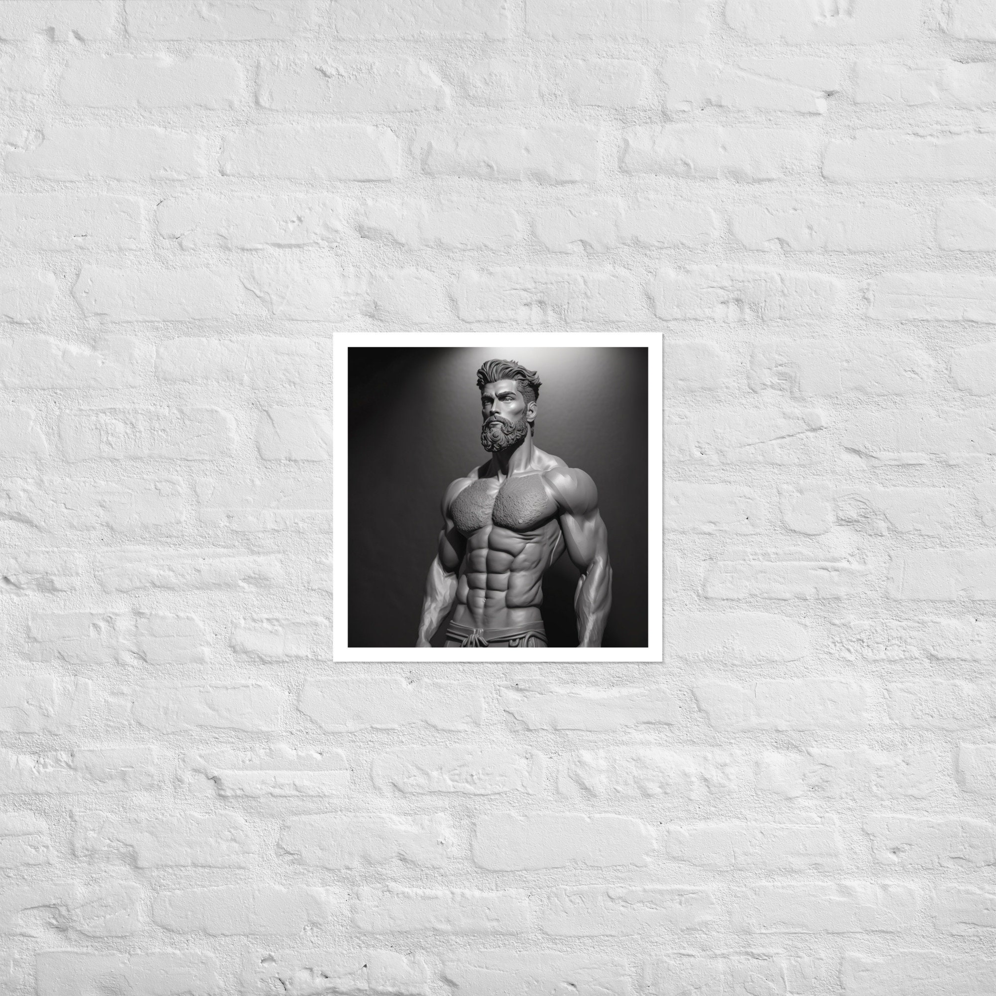 Perfektion in Form: Bodybuilder-wandposter / Chiseled Perfection ...