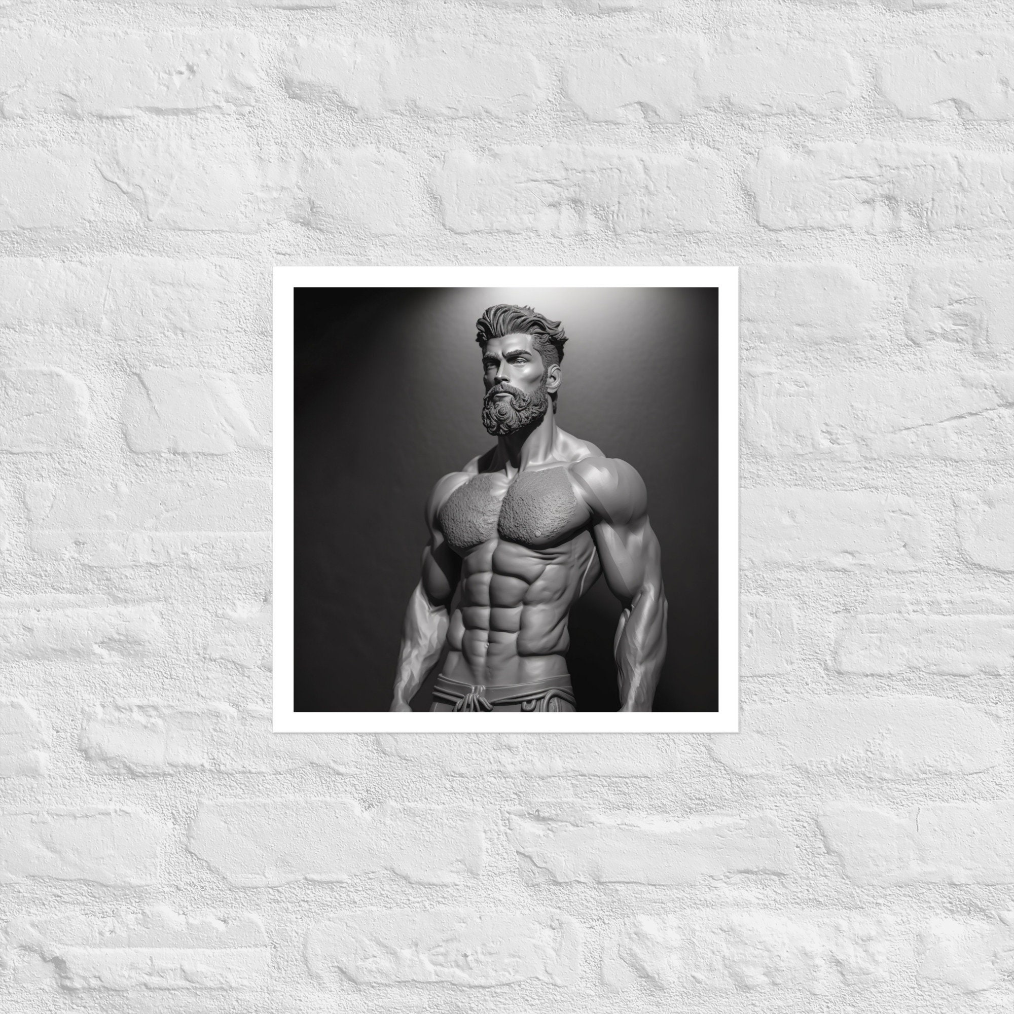 Perfektion in Form: Bodybuilder-wandposter / Chiseled Perfection ...