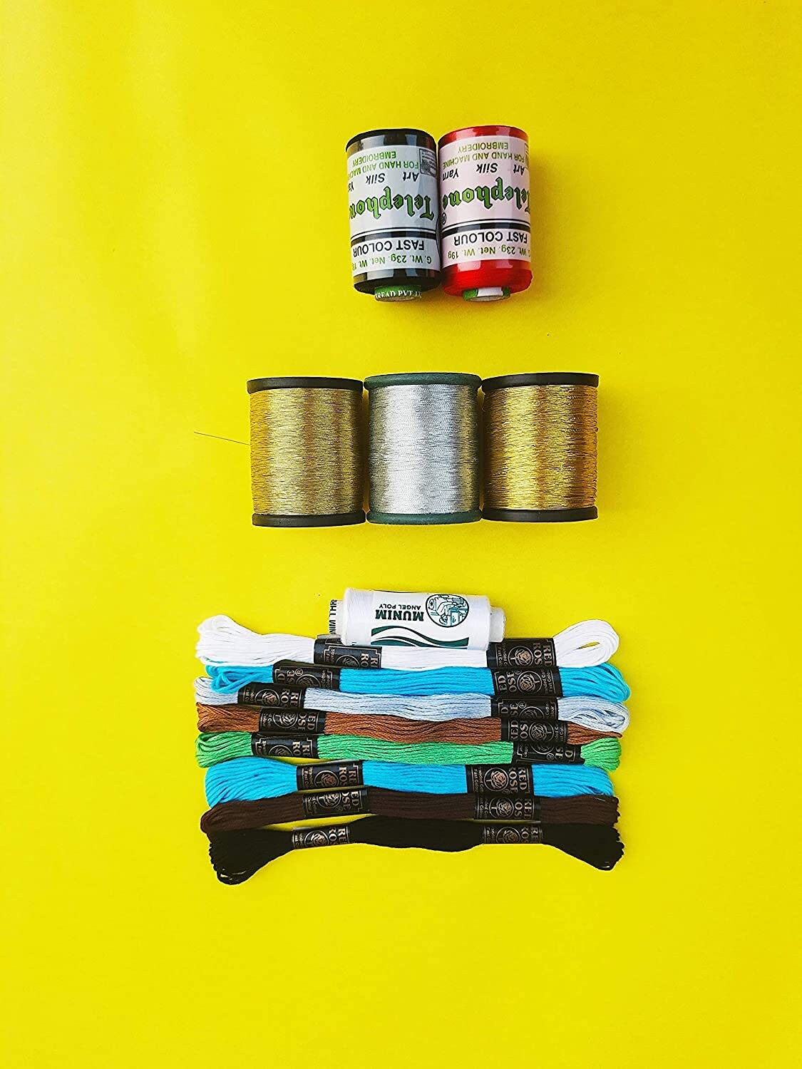 Adrown Qroof Aari Work, Maggam Work Materials Combo Kit for Blouse ...