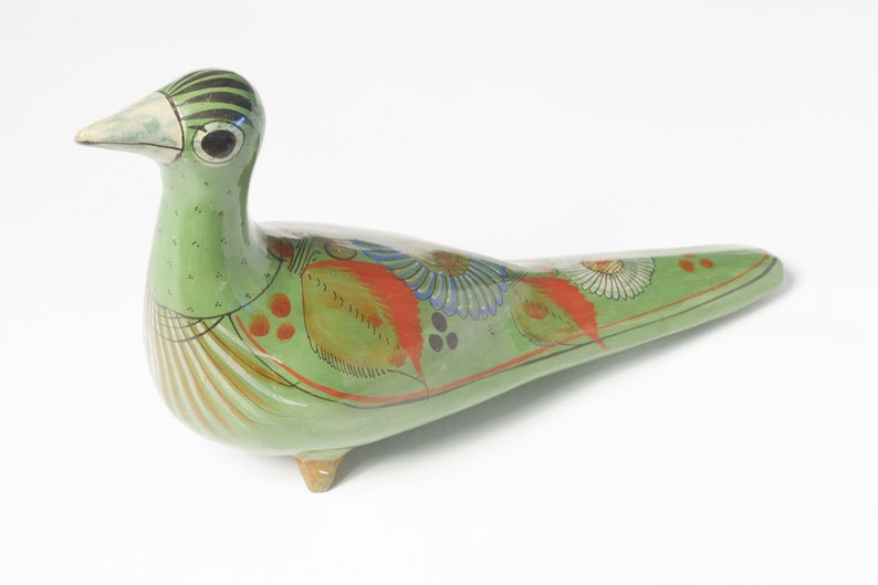 Mexican Folk Art Ceramic Pigeon Sculpture - Etsy