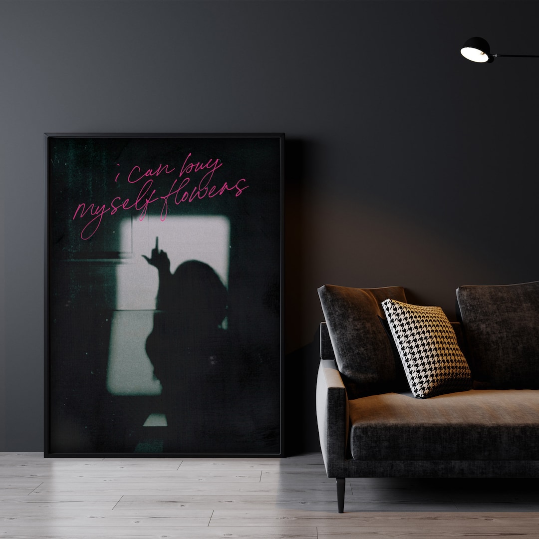 Miley Cyrus Inspired Print | Flowers Print | A1 Digital Download ...