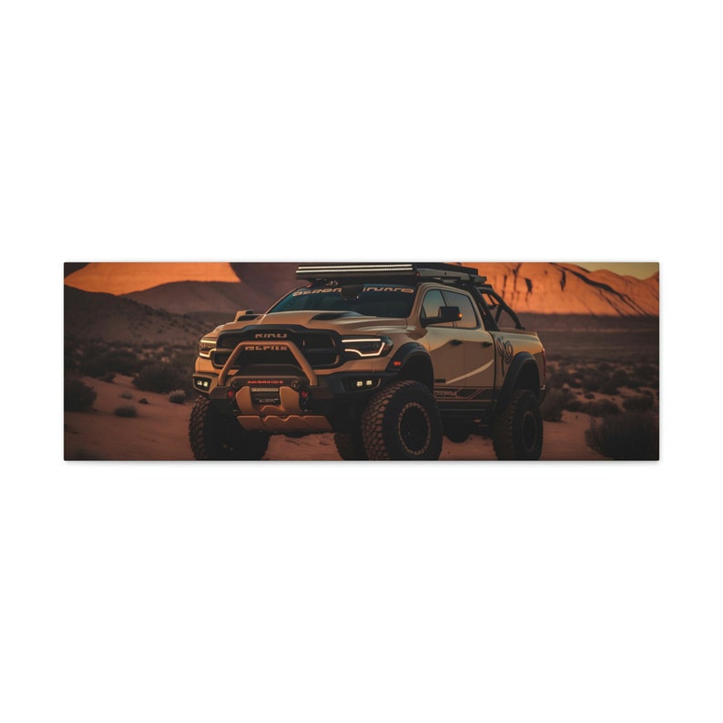 Dodge RAM TRX Truck Art Print: Desert Sand Dune Canvas - Etsy