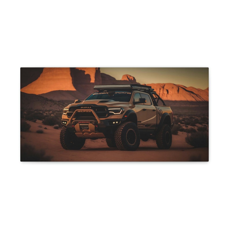 Dodge RAM TRX Truck Art Print: Desert Sand Dune Canvas - Etsy