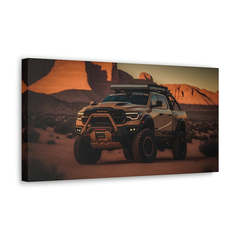 Offroad Beast: 2023 Dodge RAM TRX, Digital Art Print in Desert Sand ...