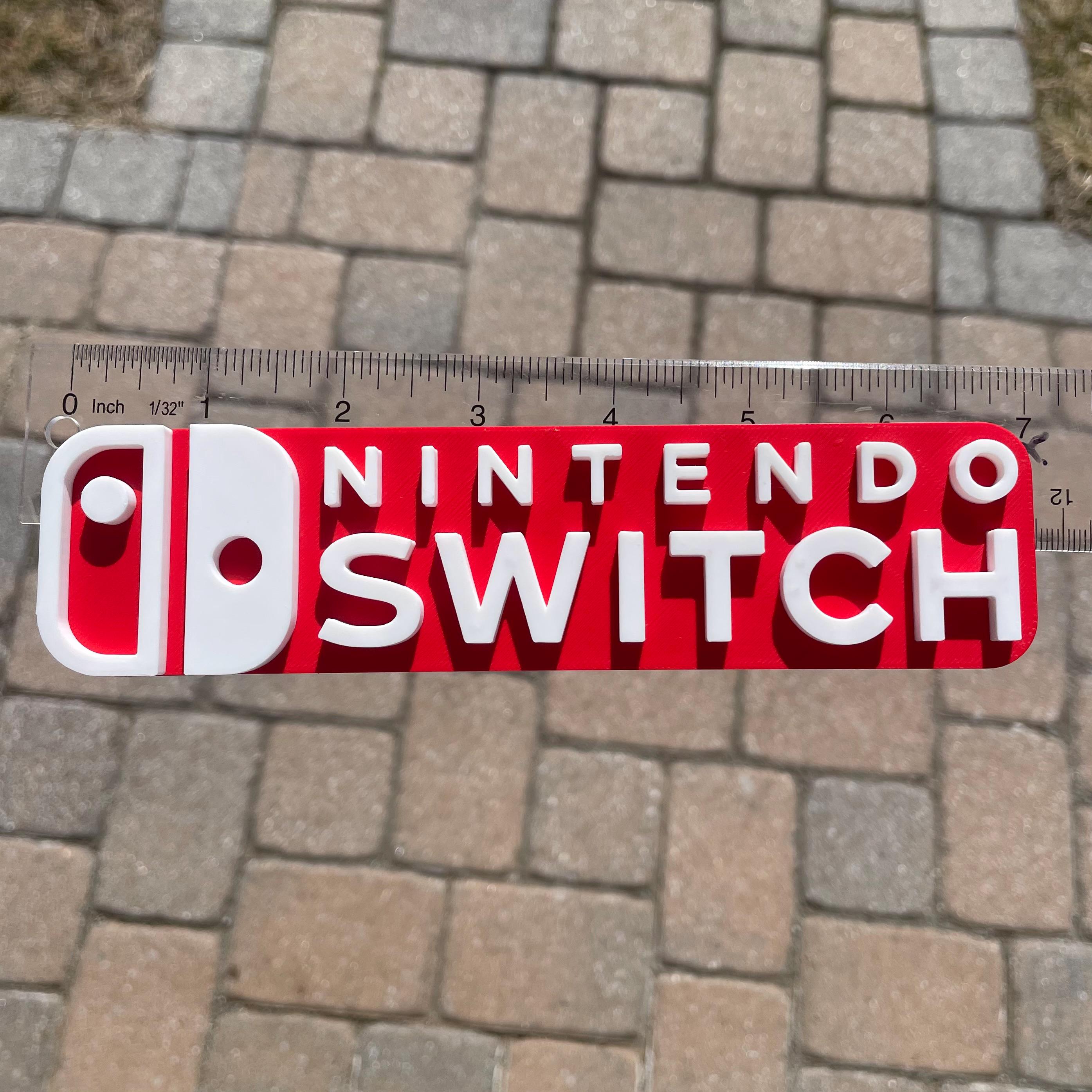 Nintendo Switch Logo Sign for Wall Display, Shelf Display, or Fridge ...