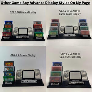 Game Boy Advance Nintendo and 9 Game Display/stand/holder - DISPLAY ...