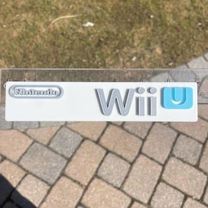 Wii U Logo Sign for Wall Display, Shelf Display, or Fridge Magnet ...