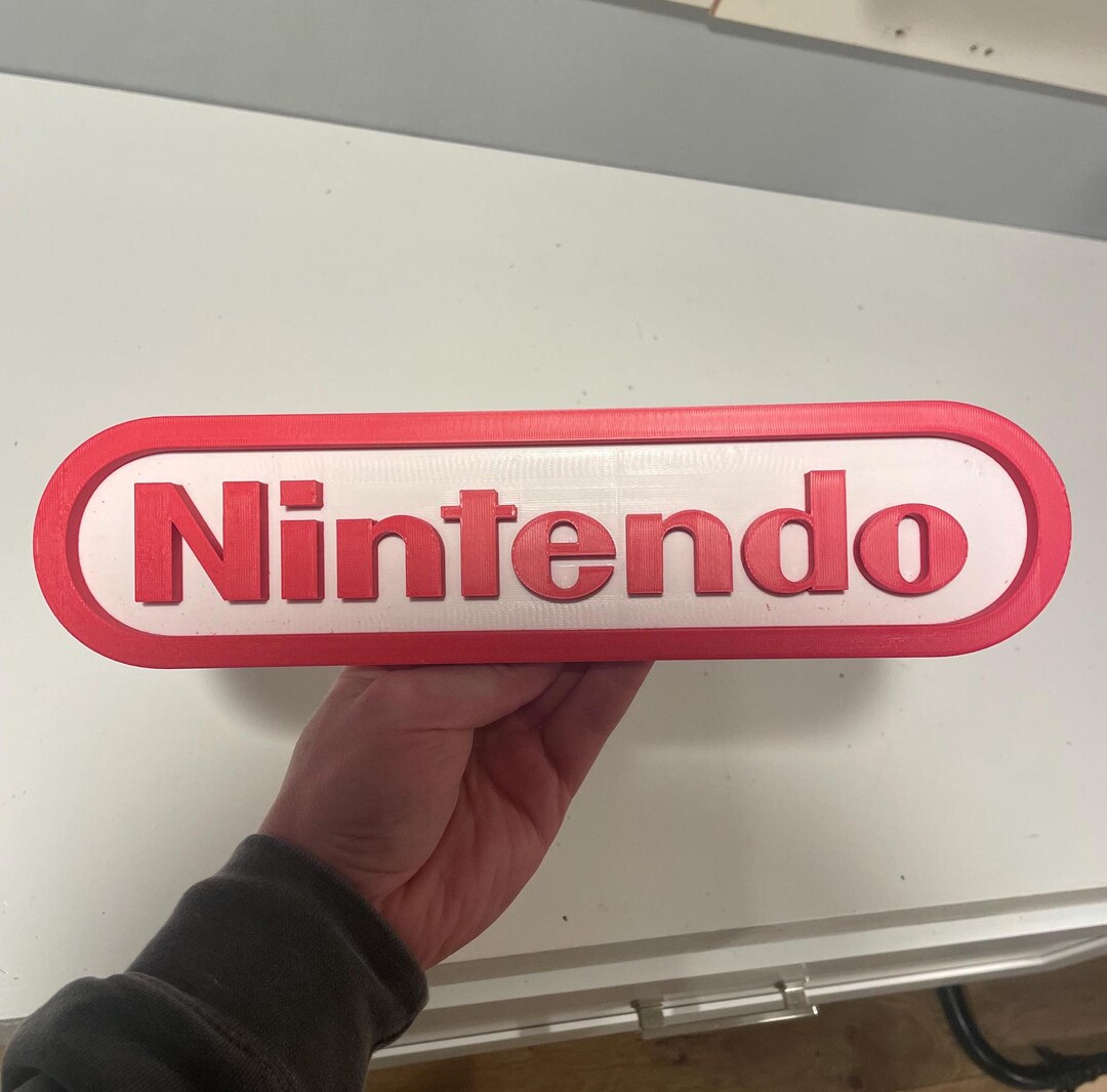 Nintendo Logo Sign Large 12 Inch - Etsy