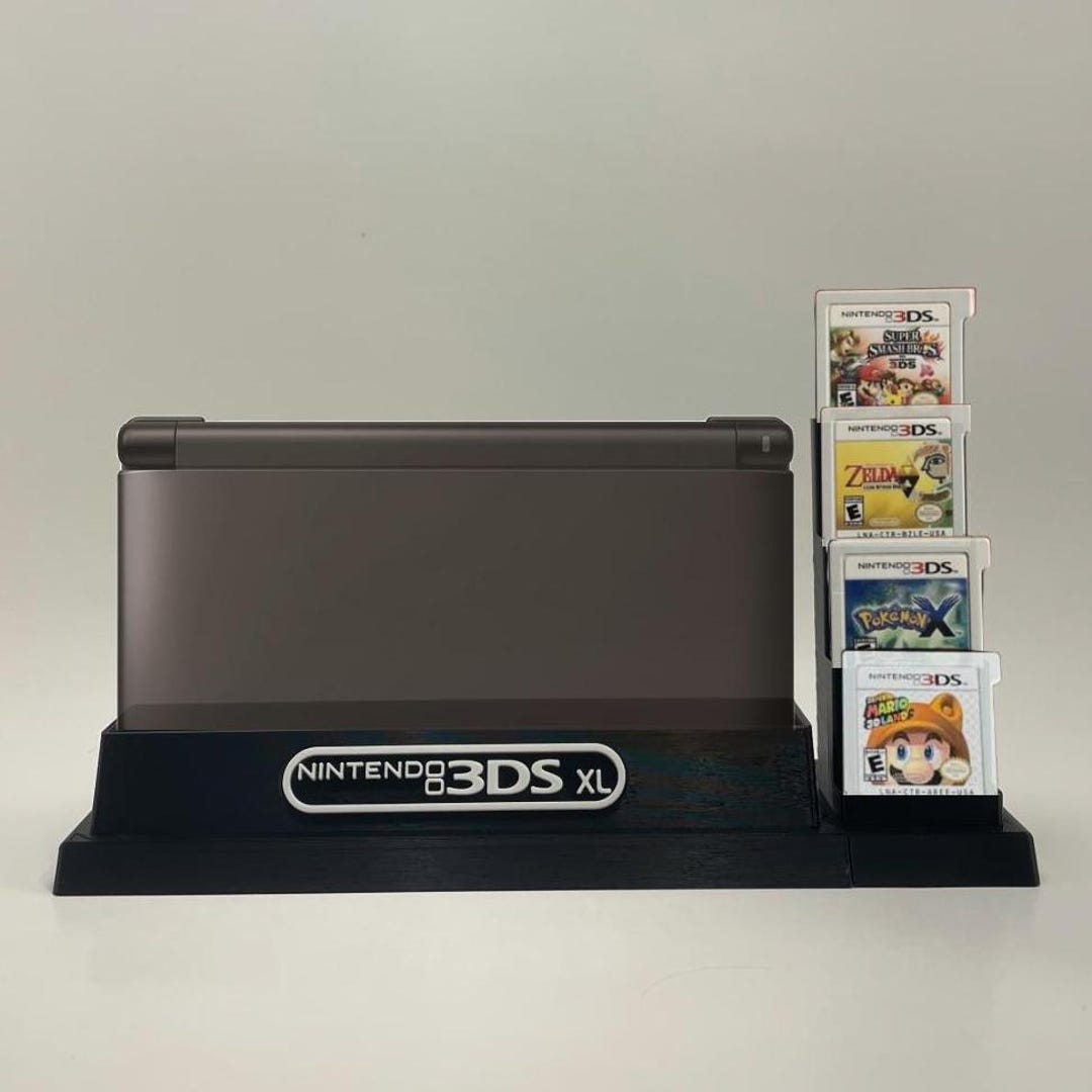 Nintendo 3DS XL & 12 Game Cartridge Display/stand/holder - DISPLAY ONLY ...