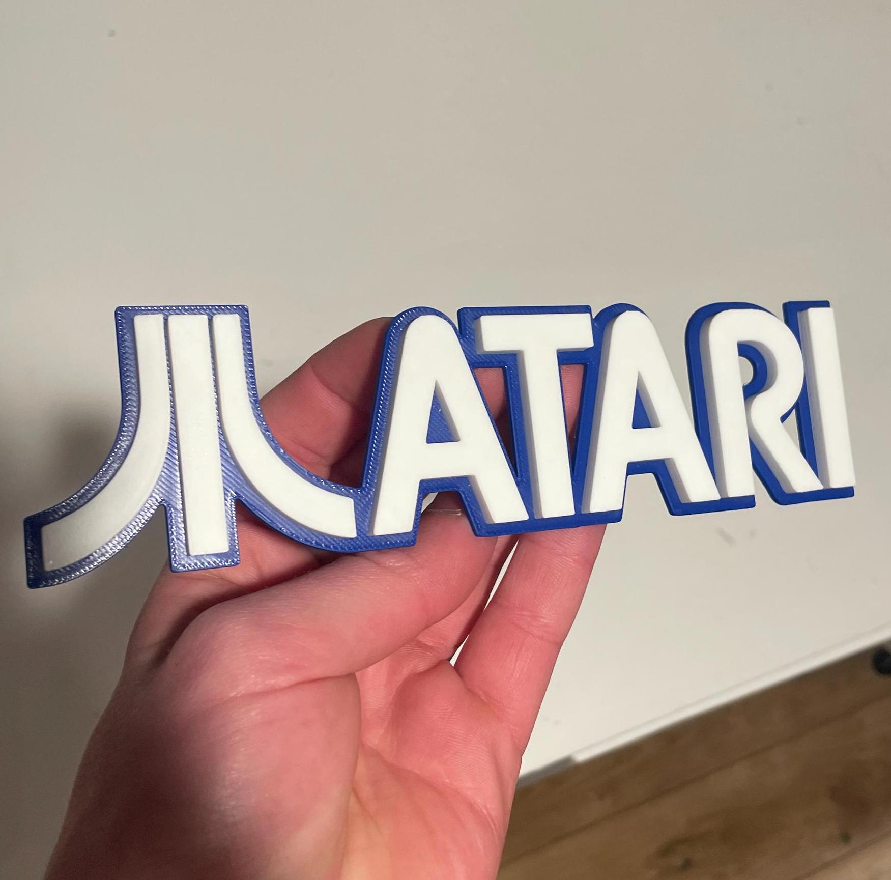 Atari Logo Sign for Wall Display, Shelf Display, or Fridge Magnet ...