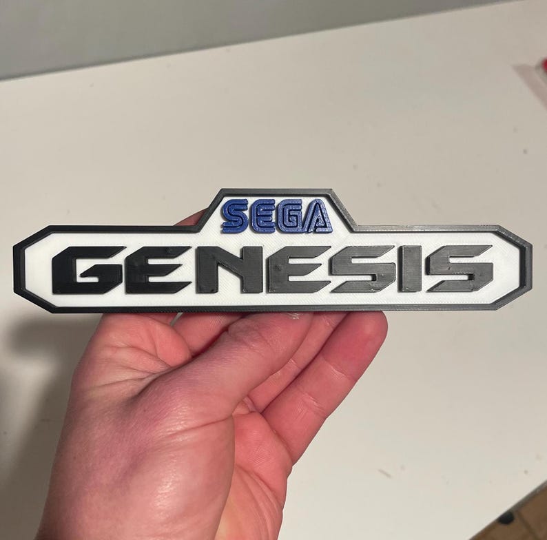 Sega Genesis Logo Sign for Wall Display, Shelf Display, or Fridge ...