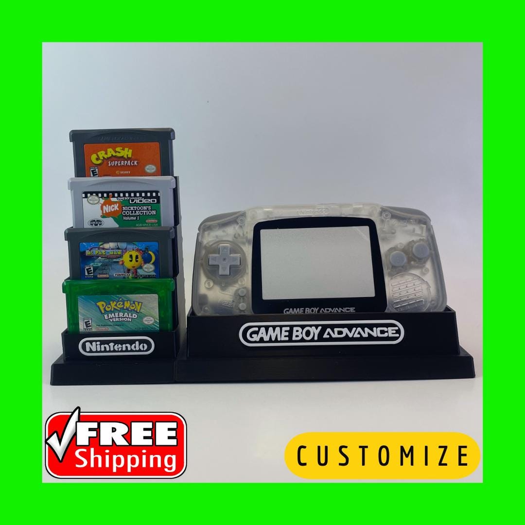 Game Boy Advance Nintendo and 9 Game Display/stand/holder - DISPLAY ...