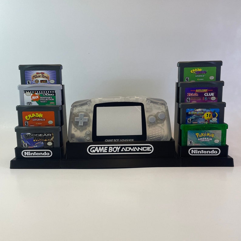 Nintendo Game Boy Advance & 18 Game Cartridges Stand/display/holder ...