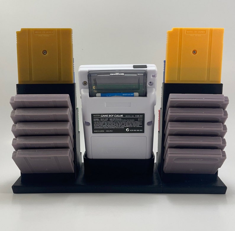 Nintendo Gameboy Color & 18 Game Cartridges Display/stand/holder ...
