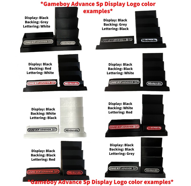 Nintendo Gameboy Color & 18 Game Display/stand Only black - Etsy